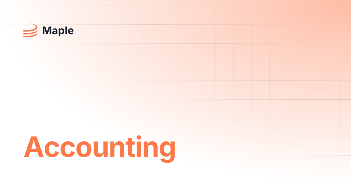 Accounting | Maple
