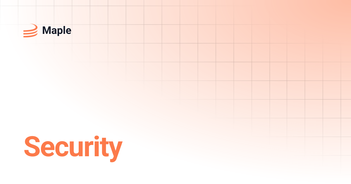 Security | Maple
